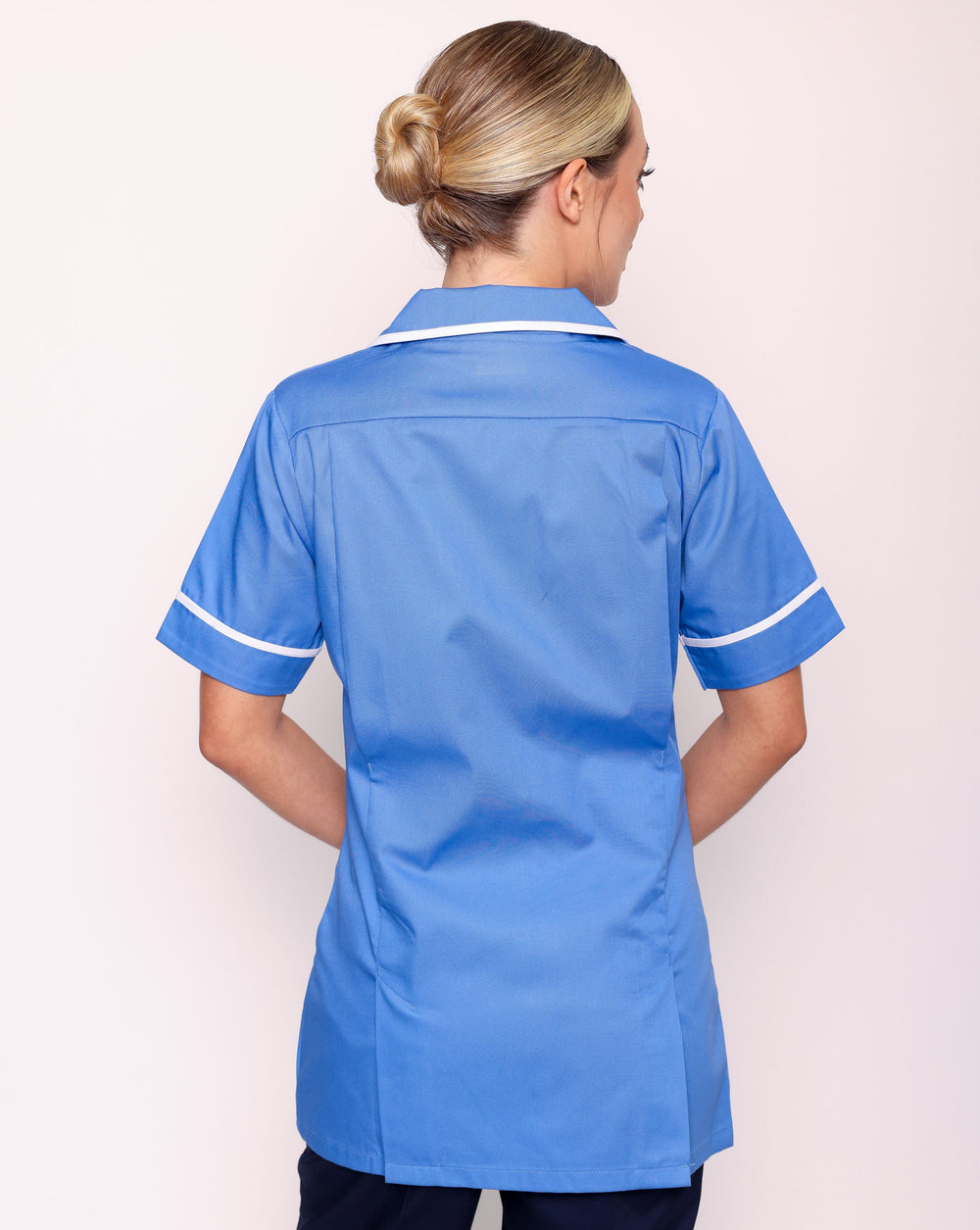 Alcott White with Trim Healthcare Tunic | Uniforms4Healthcare