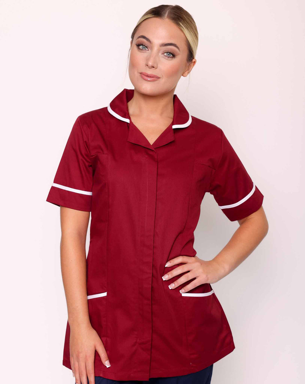 Alcott Contrast Trim Healthcare Tunic | Nurses | Uniforms4Healthcare