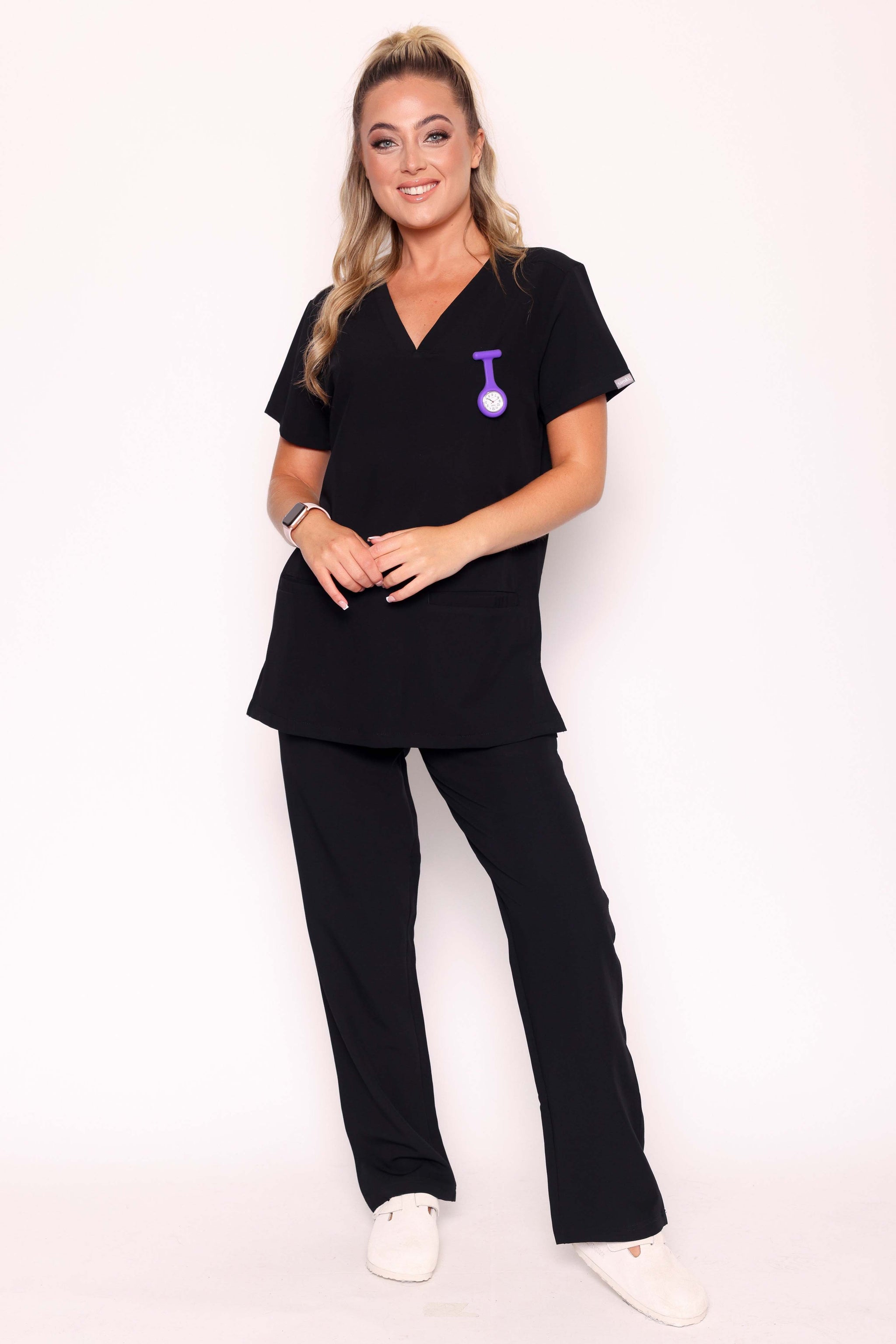 Ari & Arlo Women's Simki Scrub Set | Black