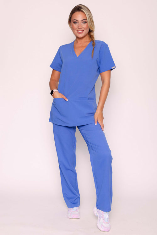 Ari & Arlo Women's Simki Scrub Set | Ciel Blue