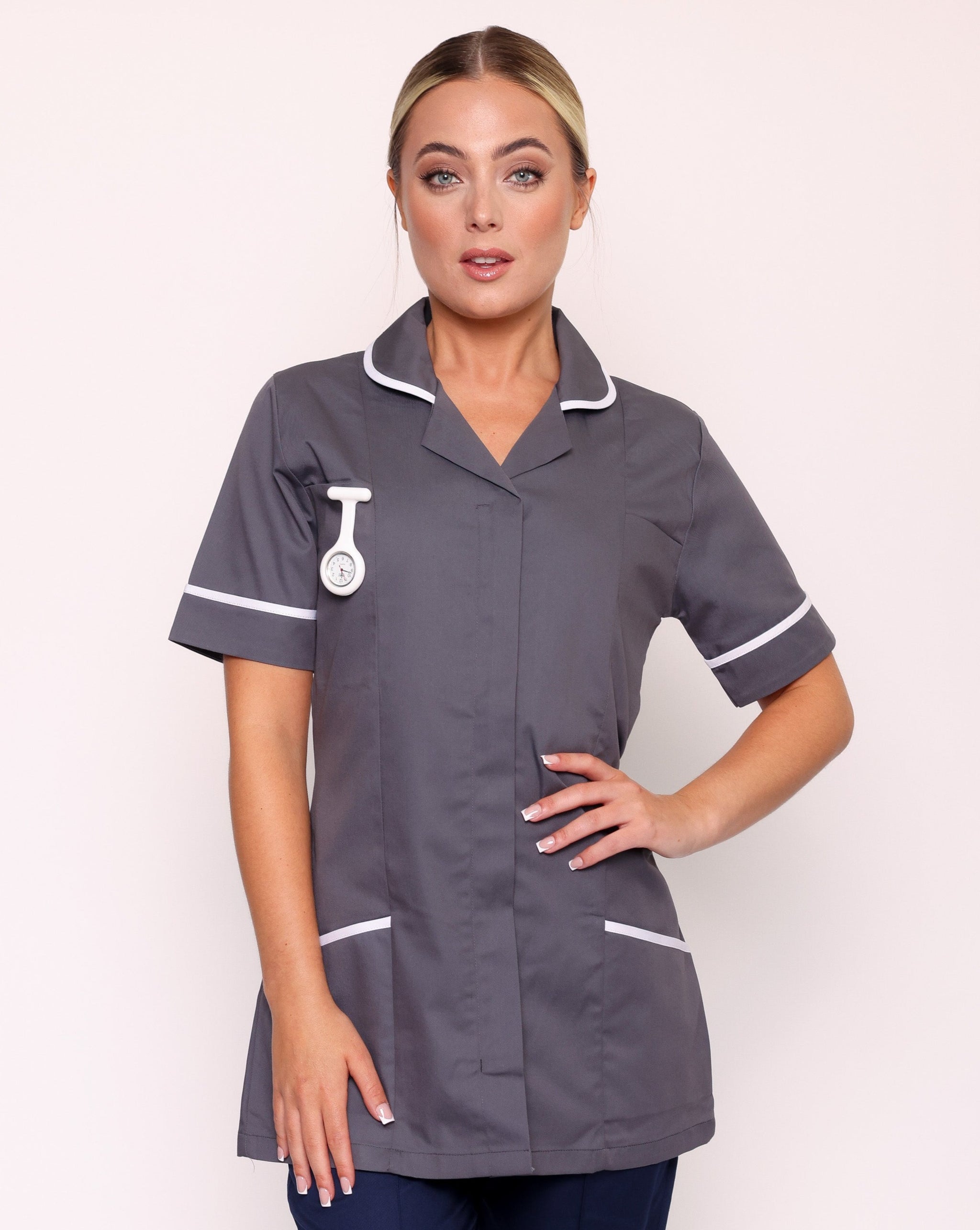 Alcott Contrast Trim Healthcare Tunic | Nurses | Uniforms4Healthcare