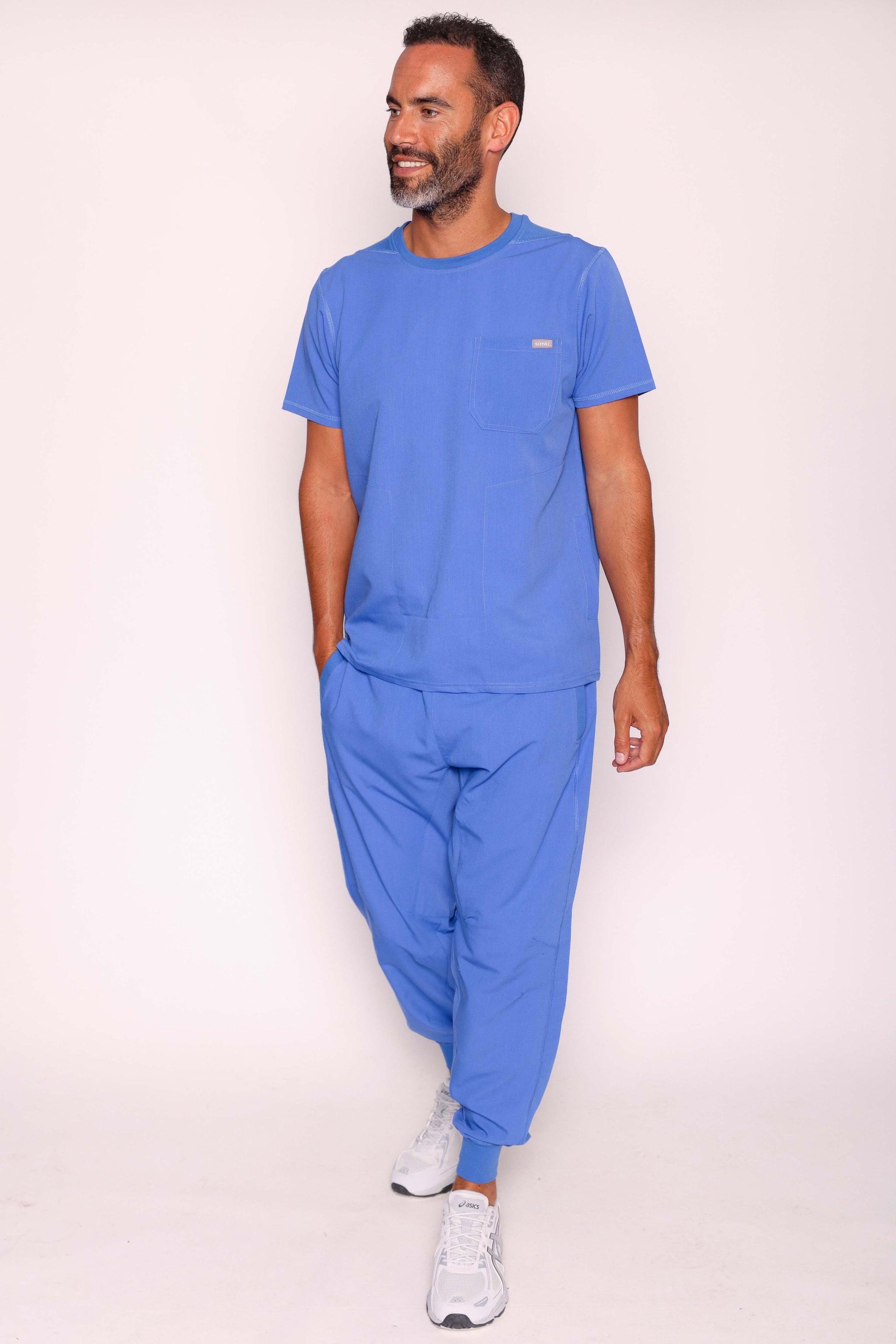 Miles & Maxwell Simki Scrub Set - Ciel Blue