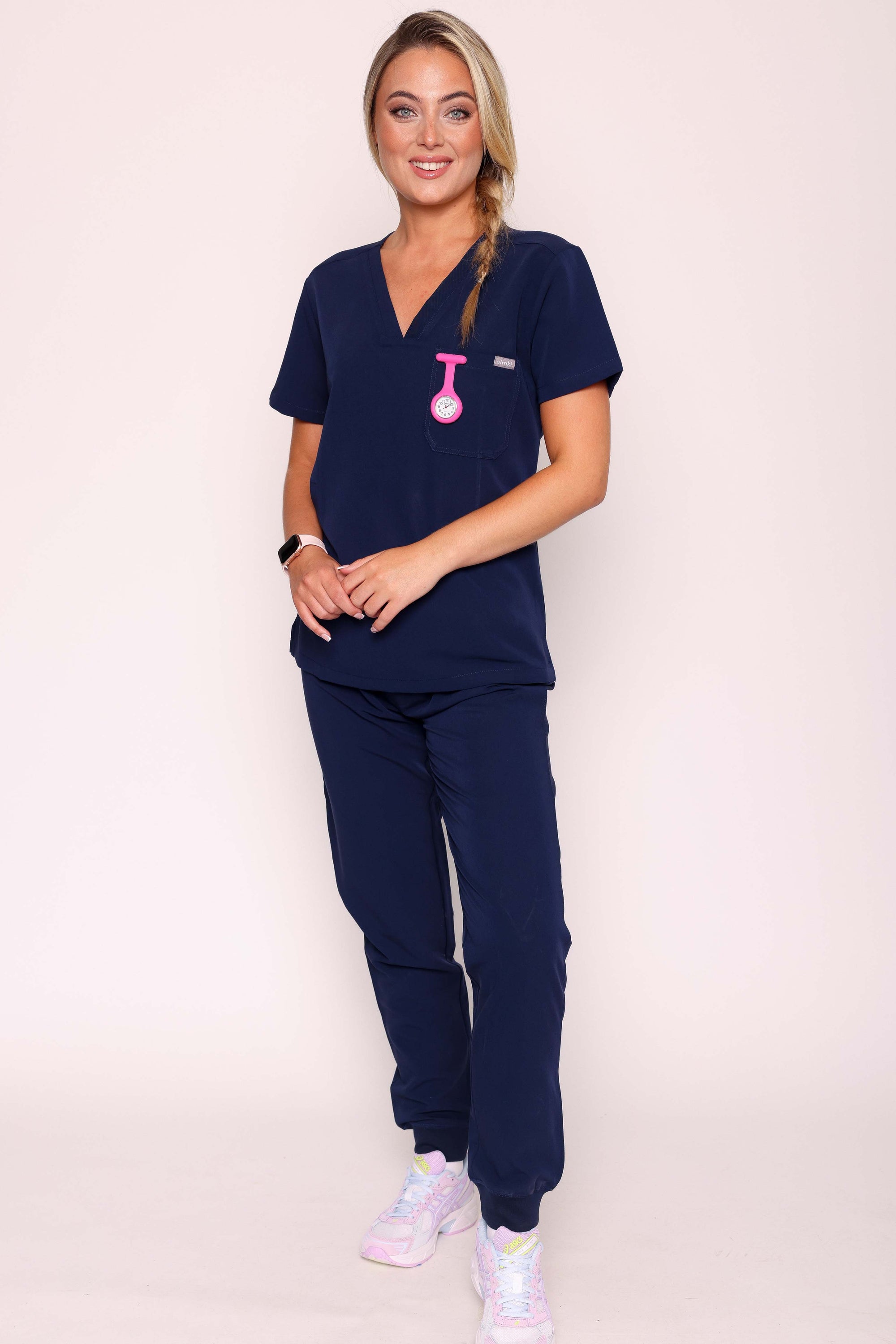 Nova & Neo Women's Simki Scrub Set | Navy