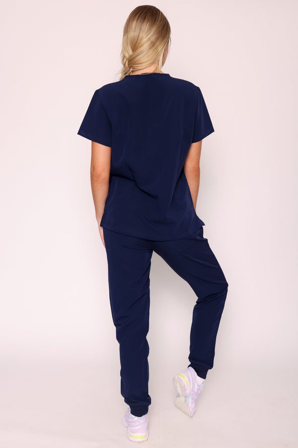 Nova & Neo Women's Simki Scrub Set | Navy