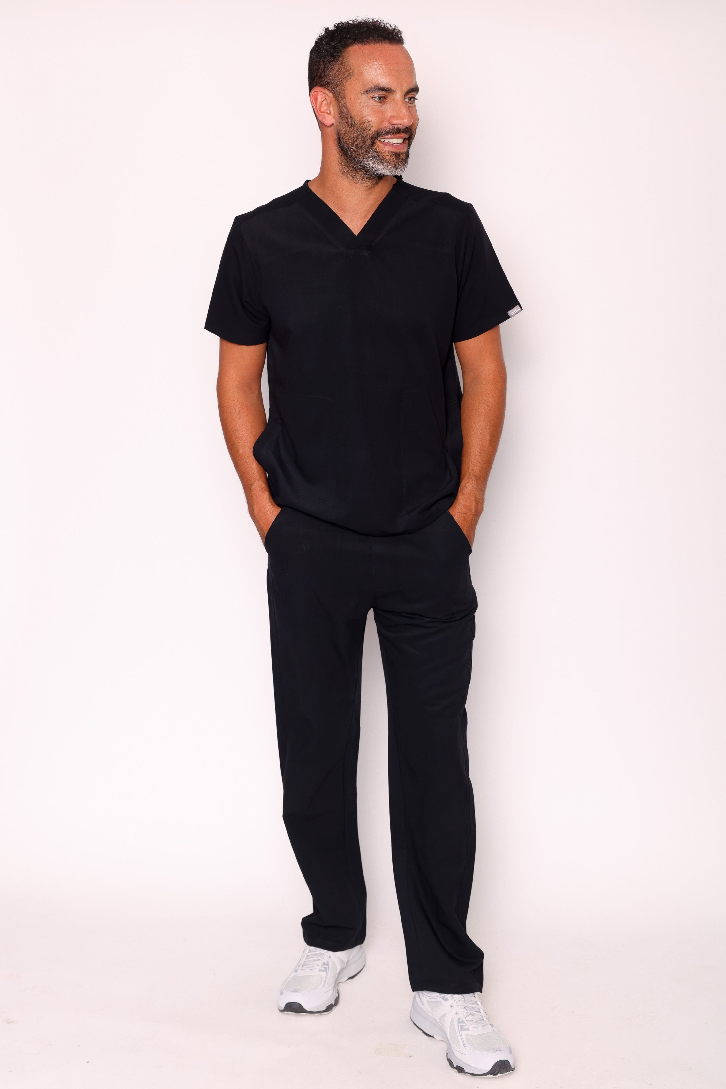 Oscar & Otto Men's Simki Scrub Set | Black