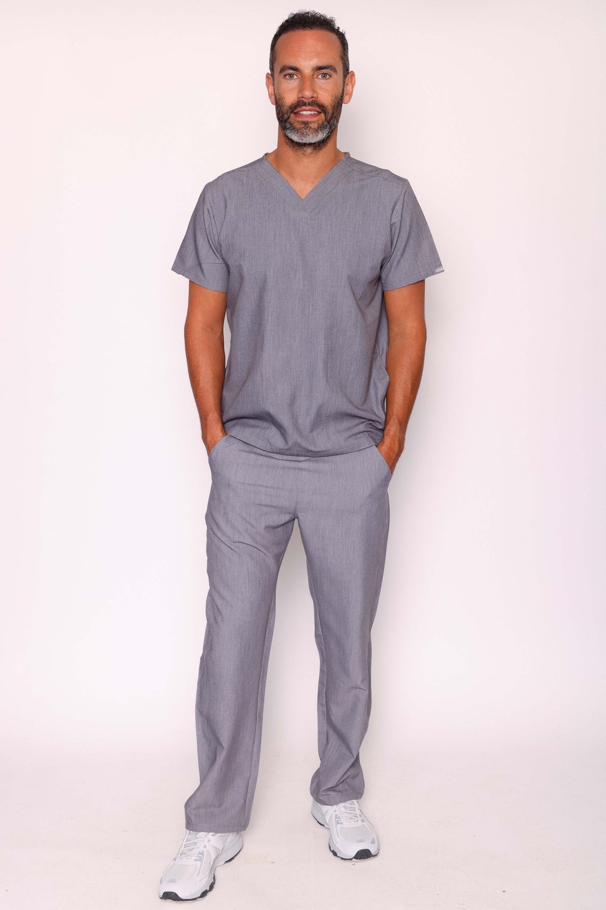 Oscar & Otto Men's Simki Scrub Set | Charcoal Grey